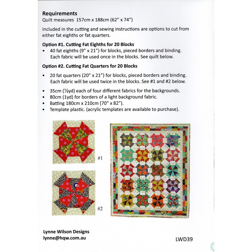 Lynne Wilson Designs in a Spin Quilt Pattern and or Template - Etsy