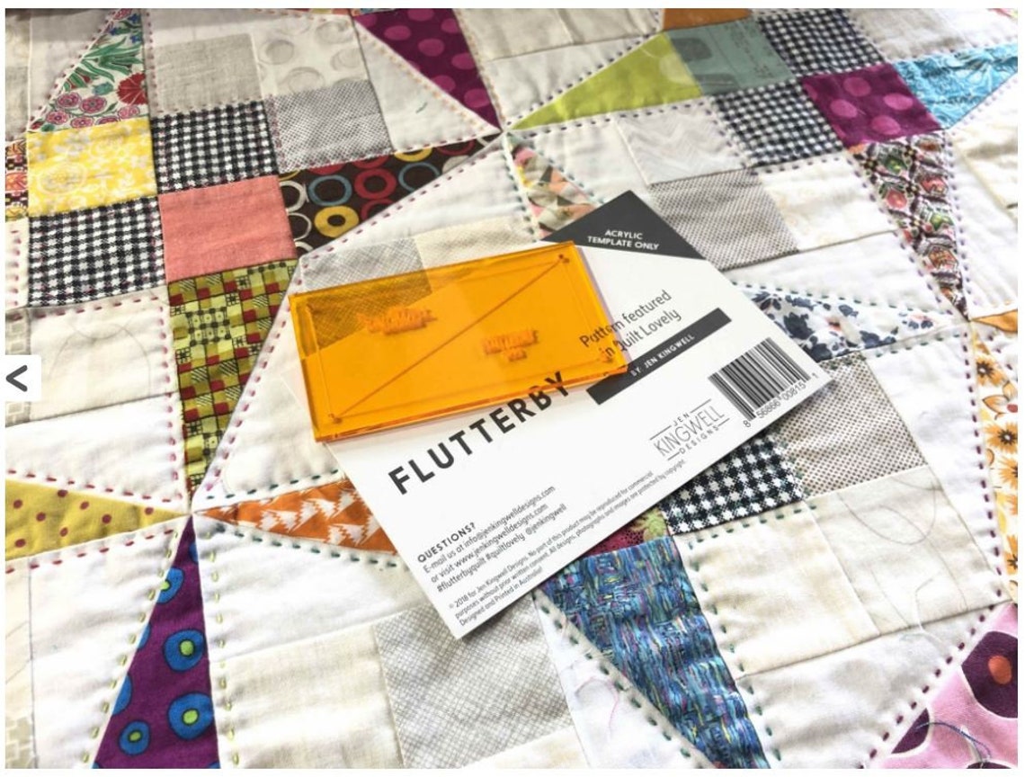 Flutterby Template Used With Pattern Featured in Jen Kingwell's Book ...