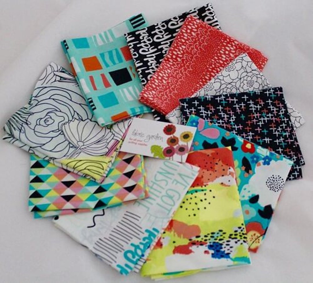Fat Quarter Bundle: Here Comes the Fun by Caroline Hulse - Etsy Australia