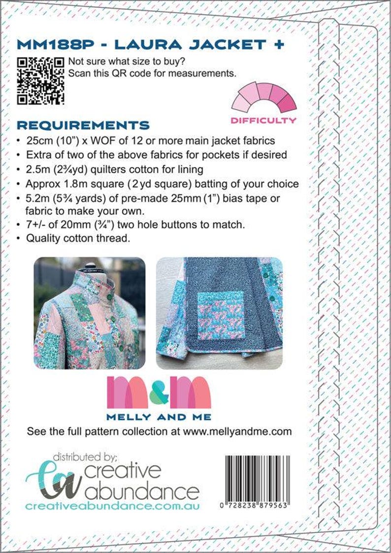 Melly and Me Sewing Pattern: Laura Jacket PAPER - Etsy