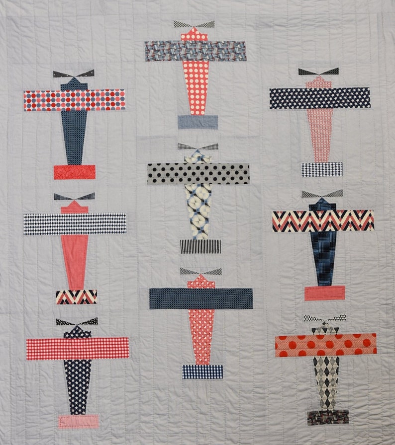 Louise Papas Quilt Pattern Flypast From Jen Kingwell Designs Aeroplanes ...