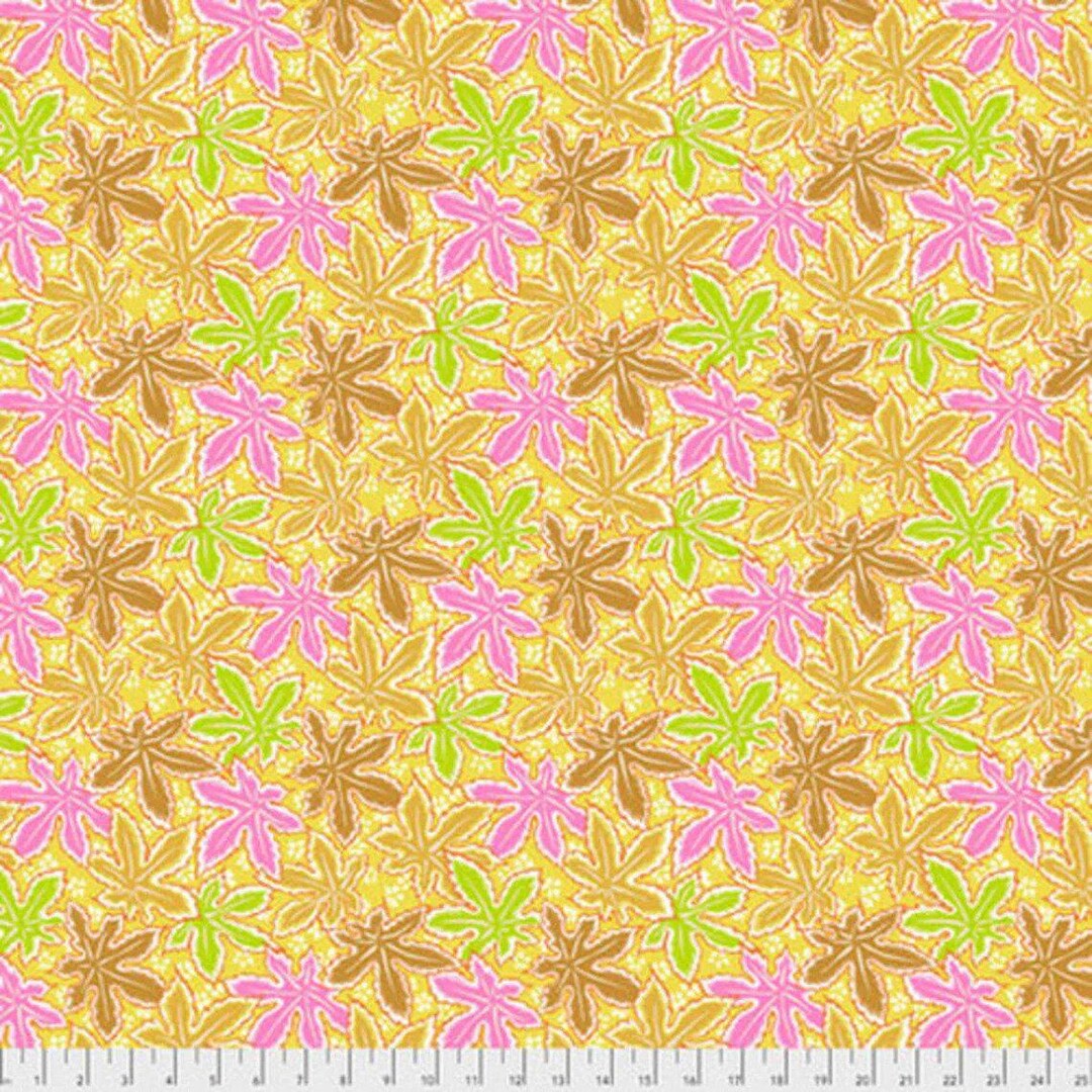 Philip Jacobs: Lacey Leaf in Yellow PWPJ093-YELLOW FAT QUARTER - Etsy