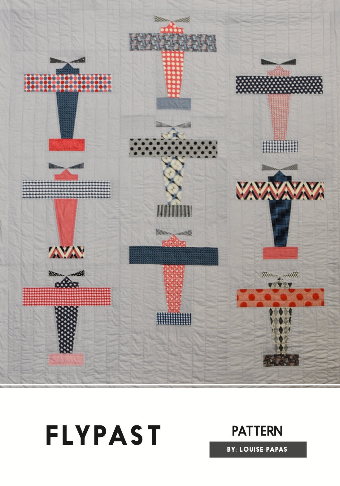 Louise Papas Quilt Pattern Flypast From Jen Kingwell Designs Aeroplanes ...