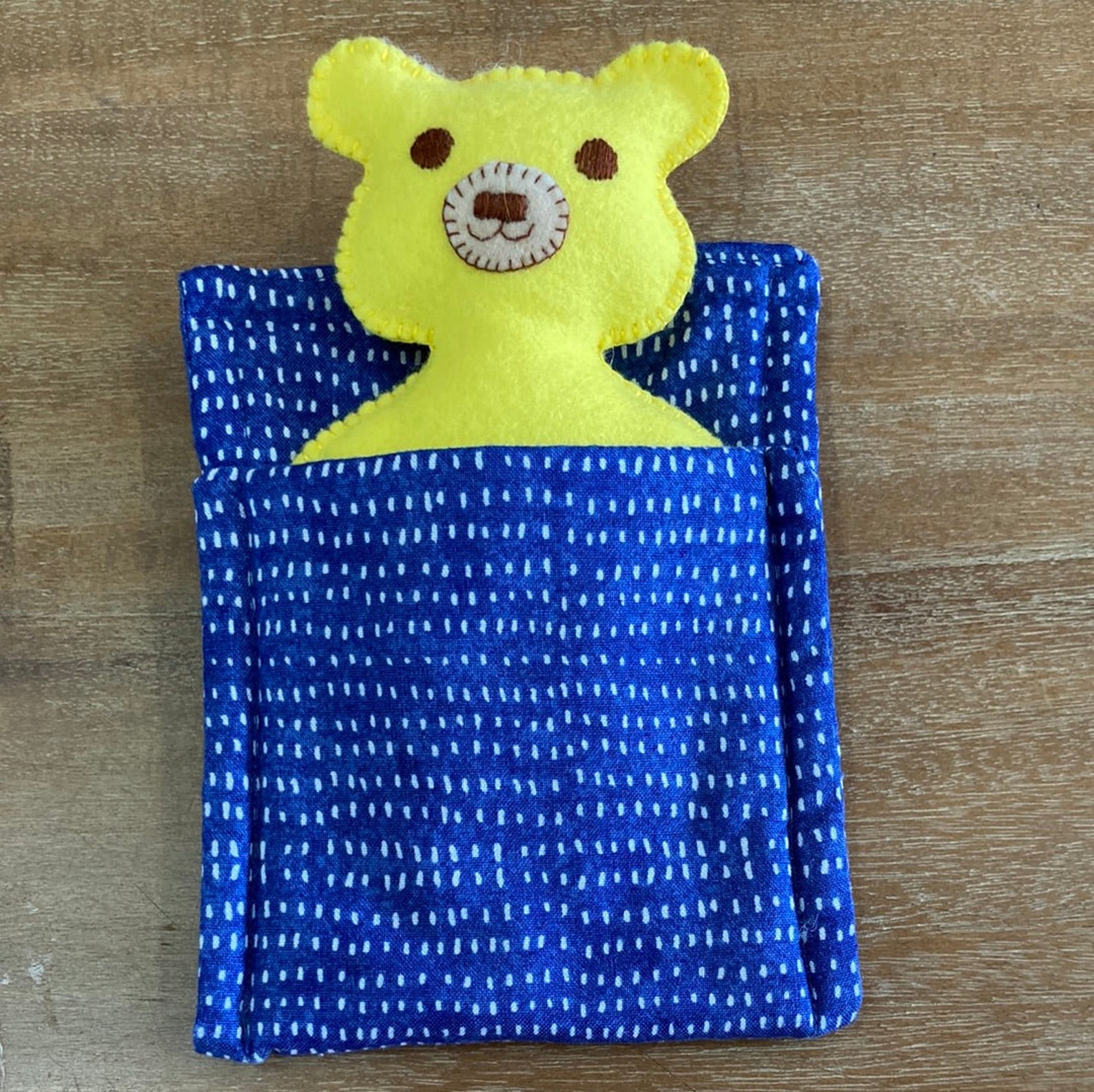 Ted in Bed by Two Brown Birds Felt Soft Toy Sewing PATTERN ONLY Felt ...