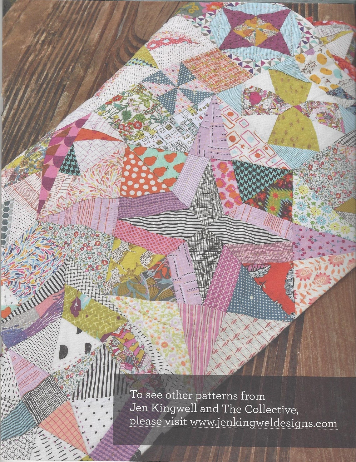 Jen Kingwell Designs Delilah Quilt Pattern Booklet Hand or - Etsy
