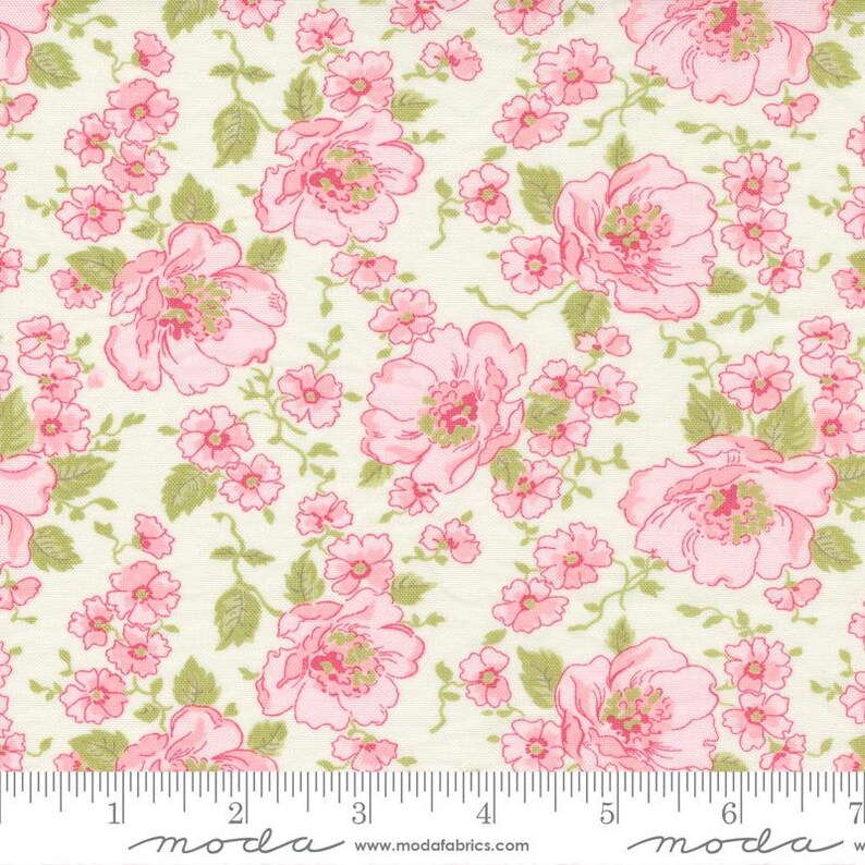 Grace Roses in Linen White is From Brenda Riddle Designs for - Etsy ...