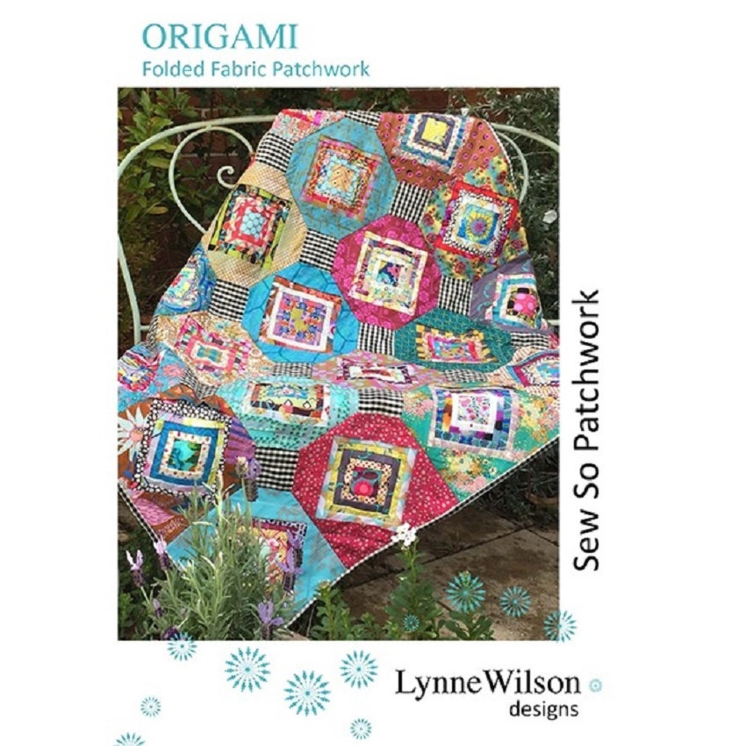 Origami Folded Fabric Patchwork Quilt Pattern ONLY by Lynne Wilson ...