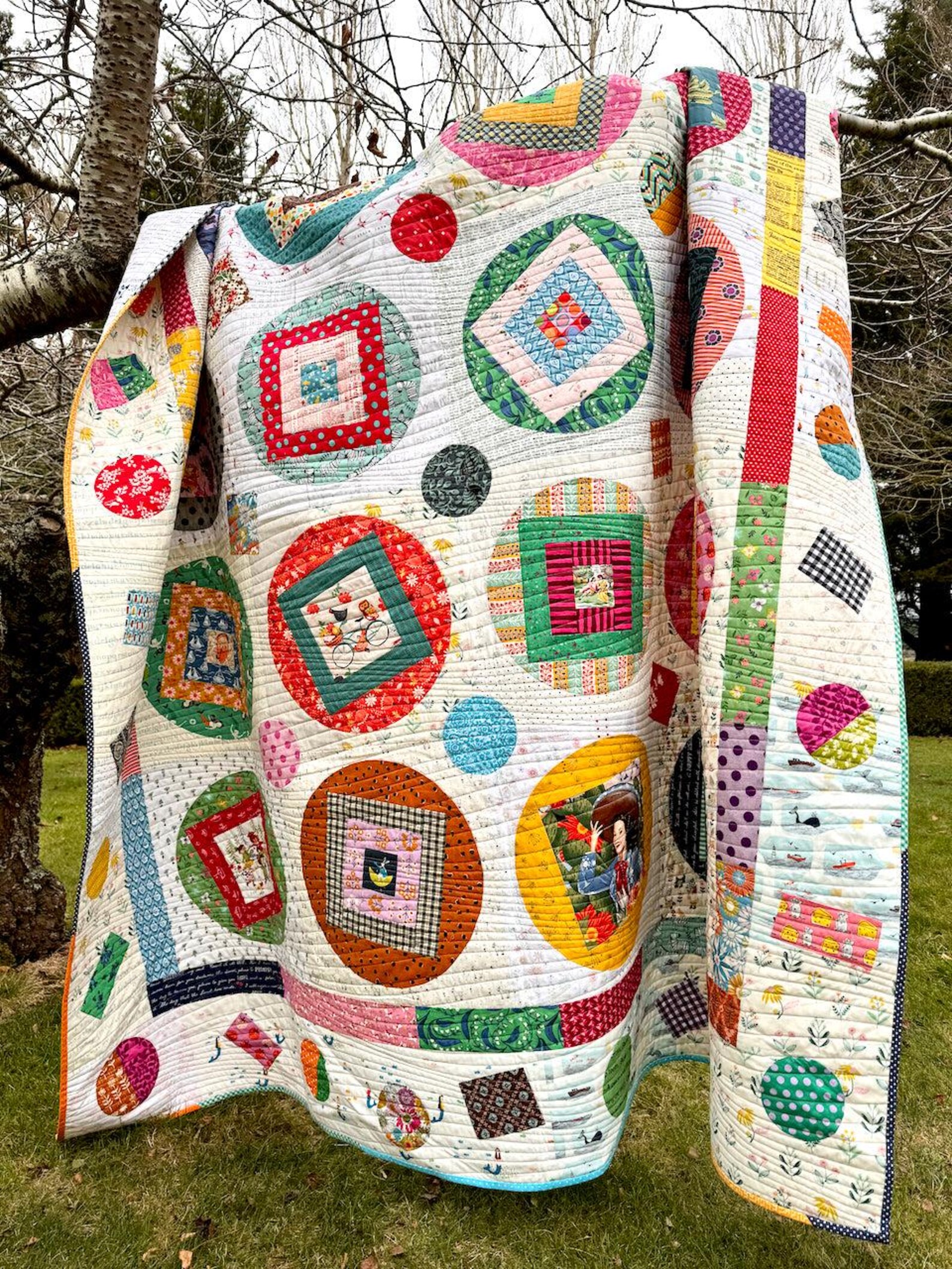 Rachaeldaisy Designs: Circle Boxes Quilt Pattern PAPER - Etsy