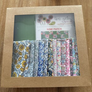 Nine Patch Quilt Kit Featuring Linen and Liberty - Etsy