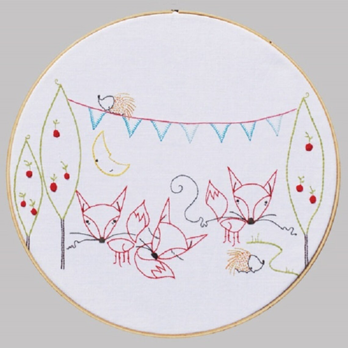 Red Fox Series Stick Together Stitchery Pattern by Natalie Lymer From ...