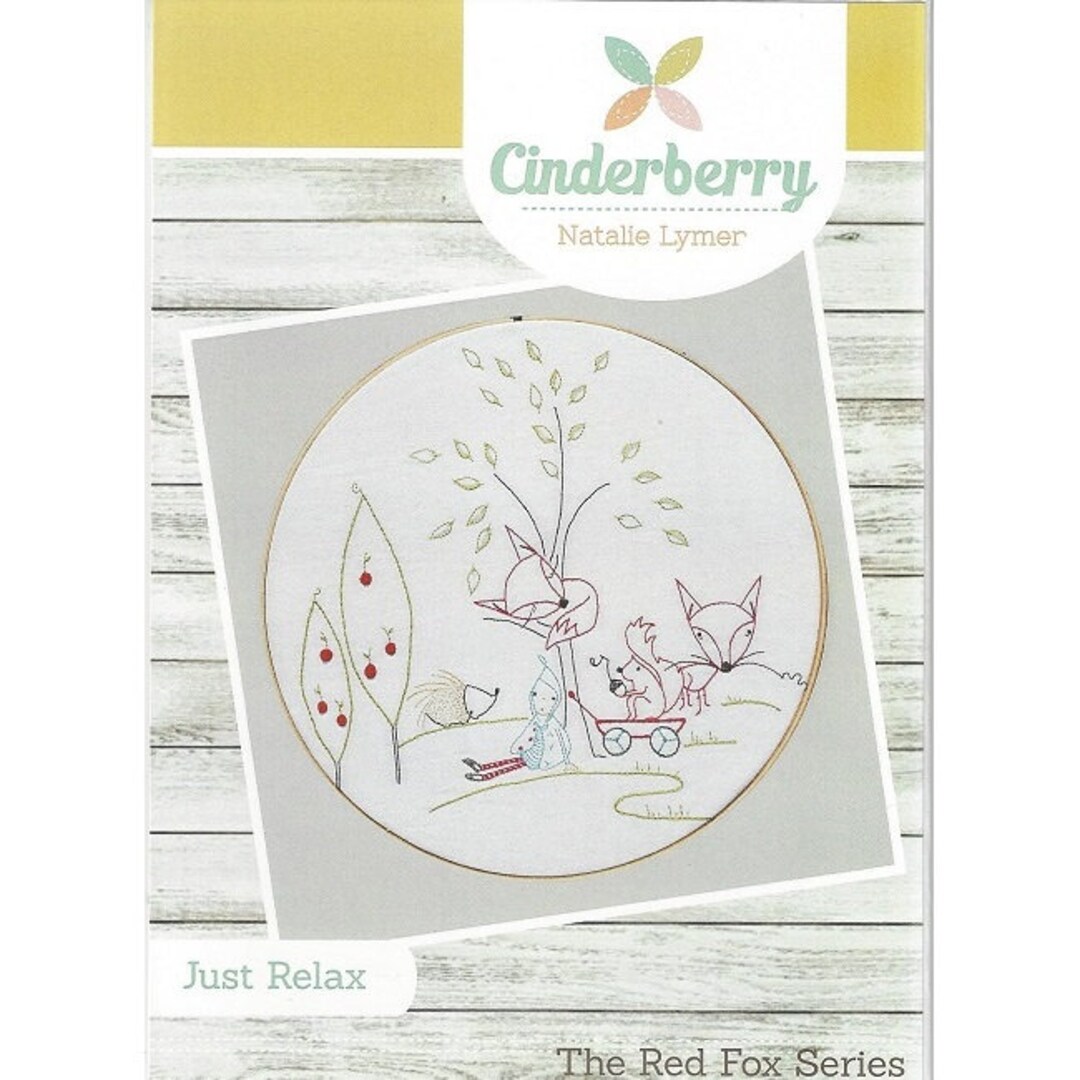 Red Fox Series Just Relax Stitchery Pattern by Natalie Lymer From ...
