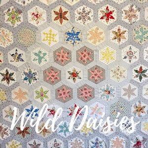 Wild Daisies Quilt Pattern and Template by Sophie Dawson of Sew Swish ...