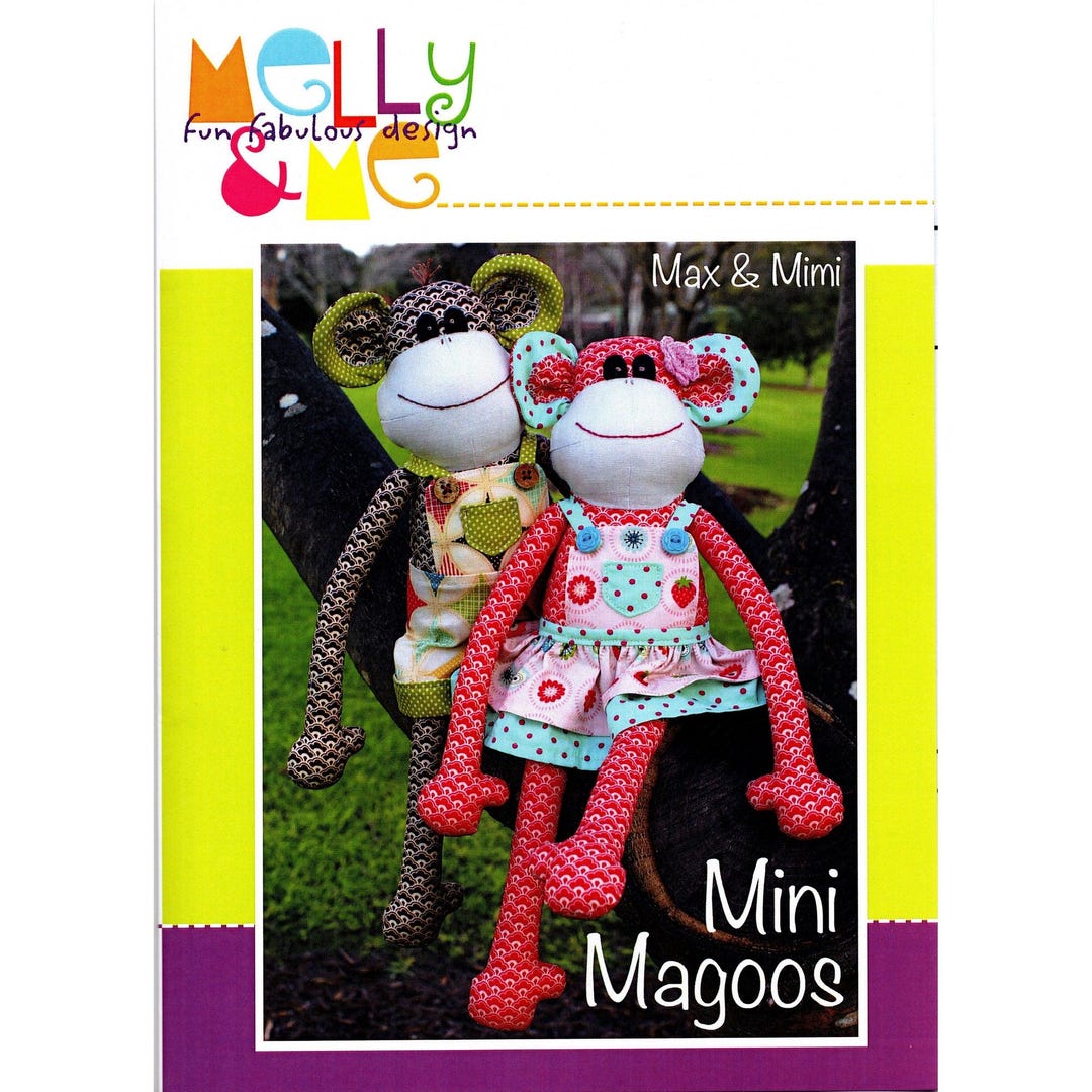Melly and Me Soft Toy PRINTED PATTERN Only: Mini Magoos - Etsy