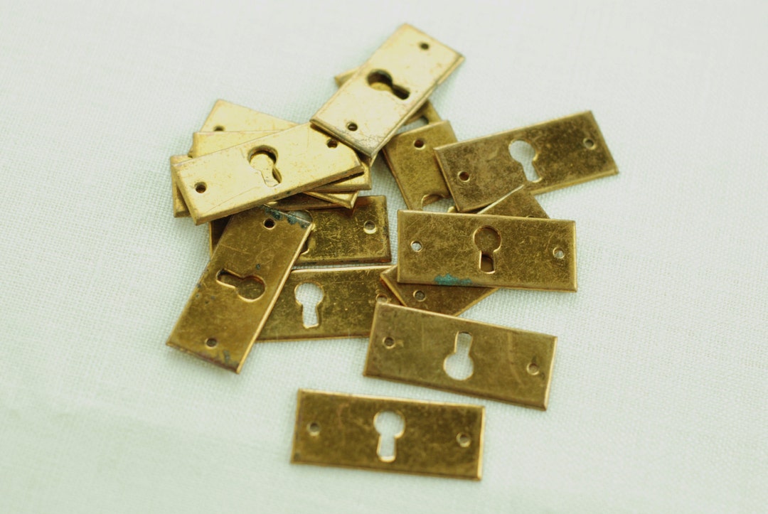 Antique Brass Key Plate Escutcheon: French Furniture Restoration ...