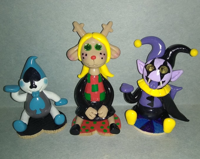 Deltarune, Lancer, Noelle, and Jevil Cake Toppers - Etsy