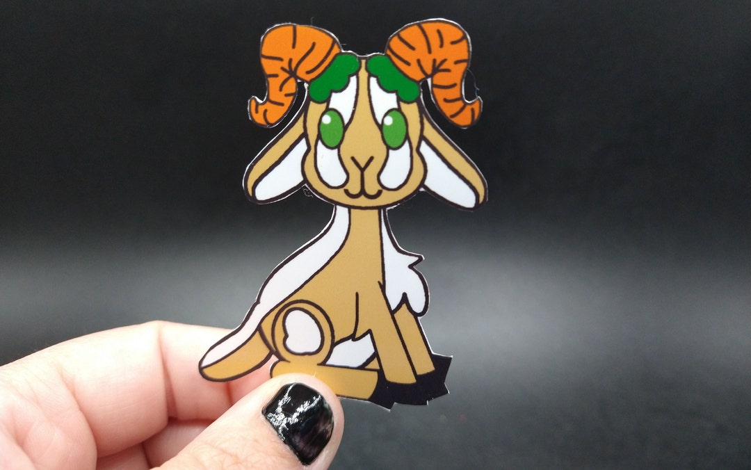 Cryptid Cutie Critters, Carrot Horned Goat, Vinyl Sticker - Etsy