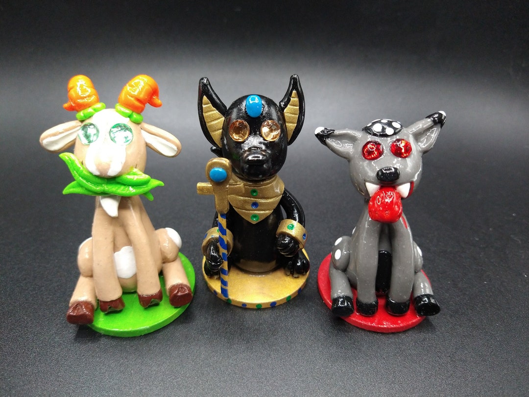 Cutie and Cryptid Critters, Polymer Clay Sculptures Set #1 - Etsy