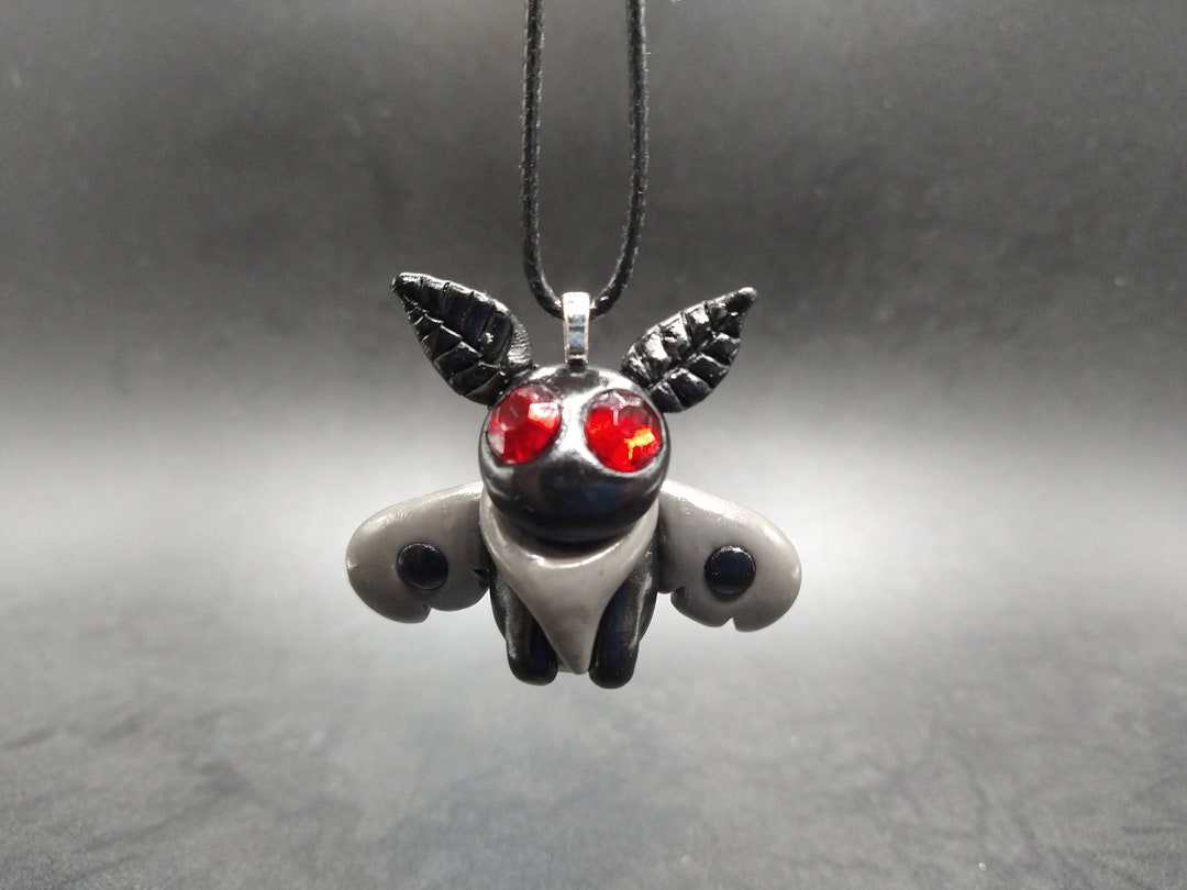 Made to Order Cryptid Moth Man Necklace - Etsy