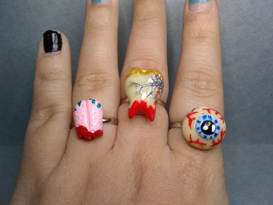 Made to Order, Horror Body Parts Ring Set - Etsy