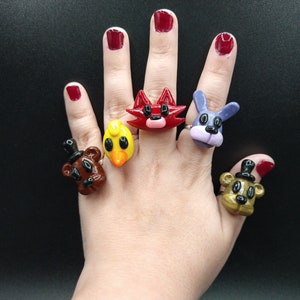 Made to Order, Five Nights at Freddy's Rings, Set #1 - Etsy