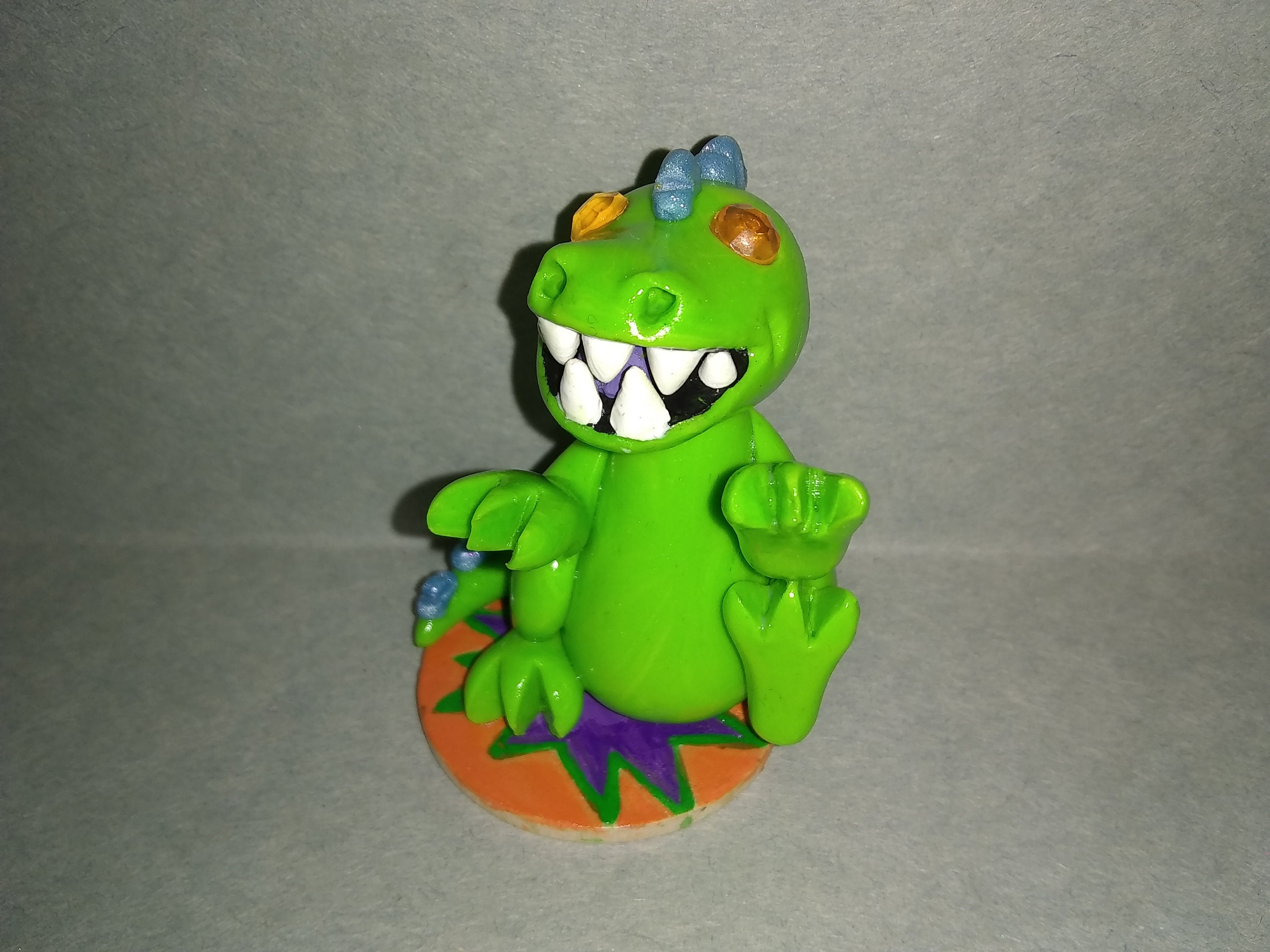 Rugrats Reptar Polymer Clay Caketopper | Etsy