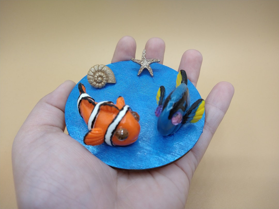 Dory and Marlin Keepsake Cake Topper - Etsy