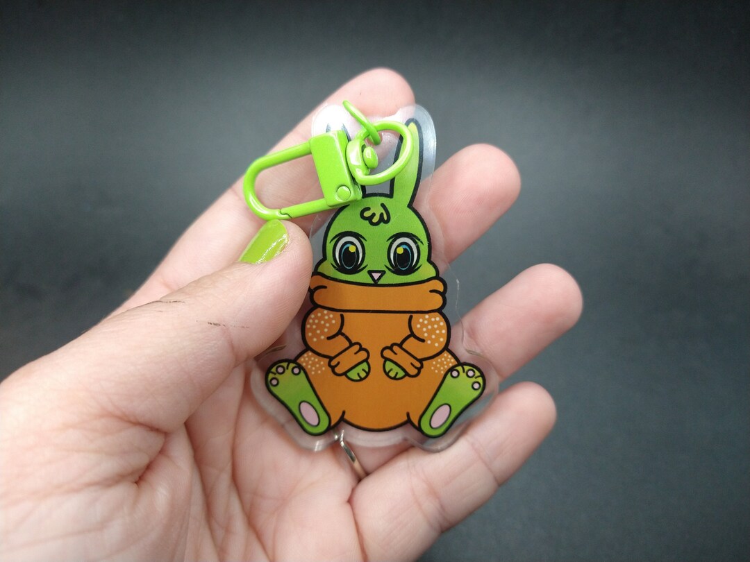 Cottagecore Critters, Cactus Rabbit Swift-thistle, Acrylic Keychain - Etsy