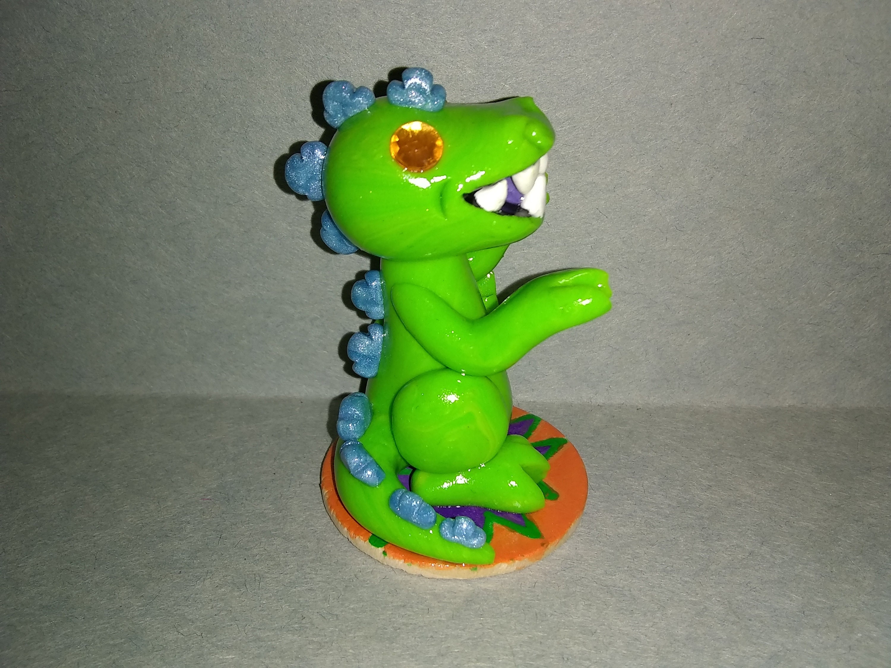 Rugrats Reptar Polymer Clay Caketopper | Etsy