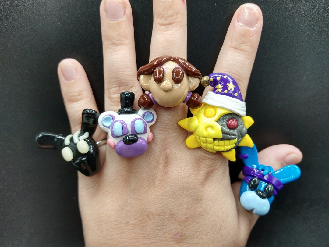 Made to Order!! Five Nights at Freddy's Rings Set #5, Security Breach ...