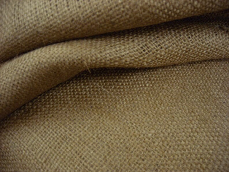 Natural Tan Burlap 100% Jute Fabric by the Yard Perfect | Etsy
