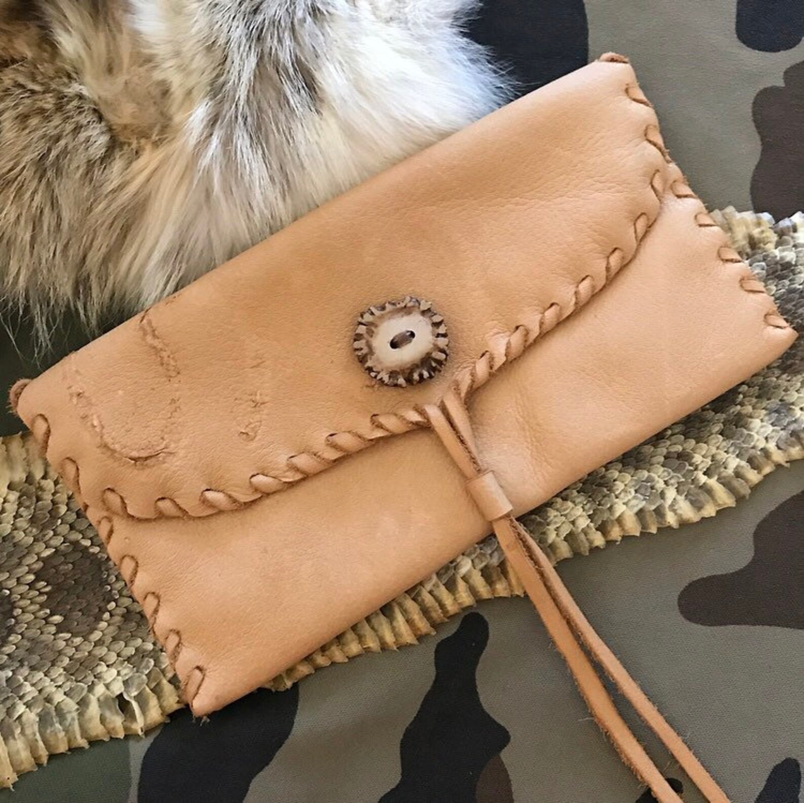 Buckskin Tobacco Pouch - Etsy