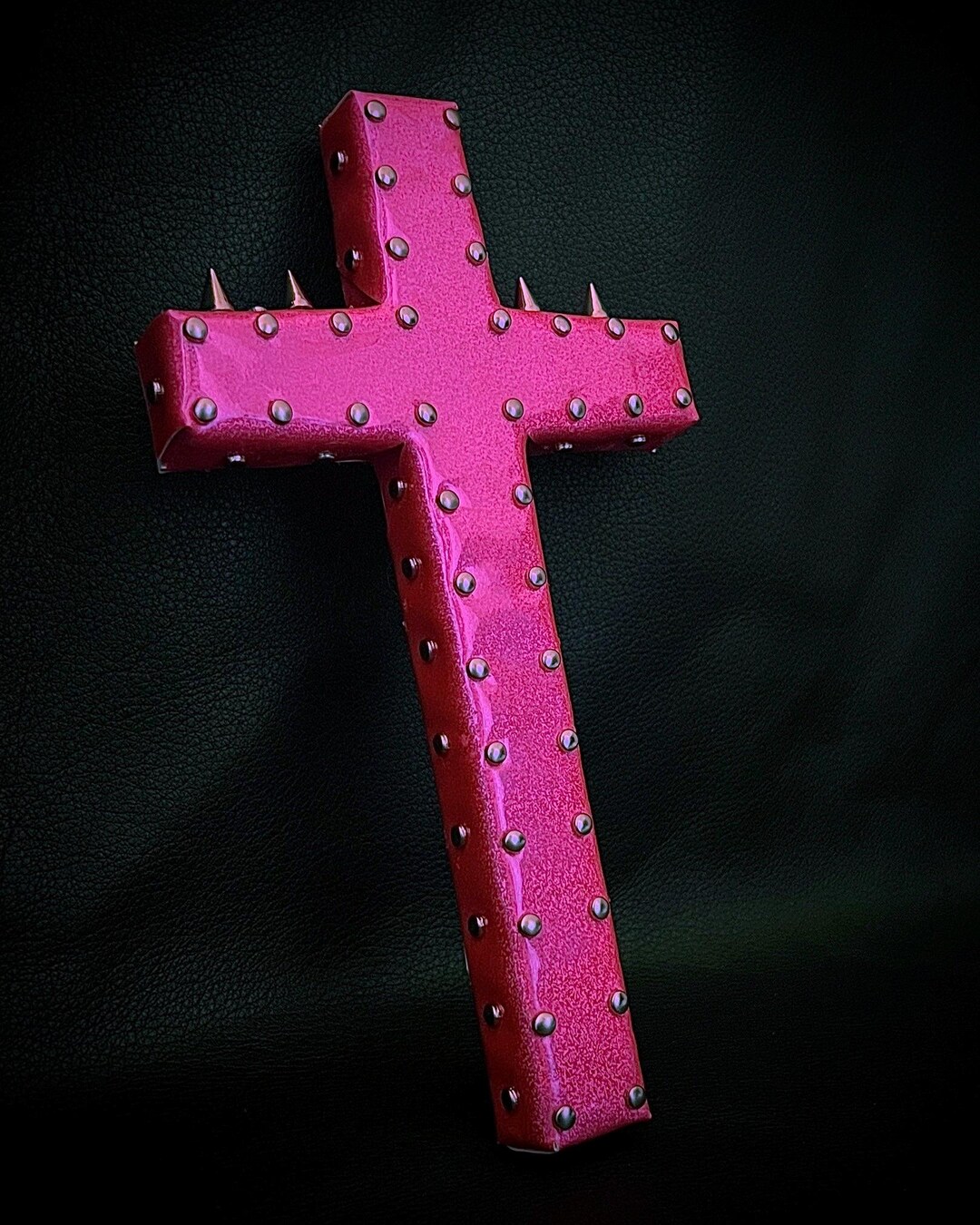 Glitter Pink Holy Crucifix - Etsy