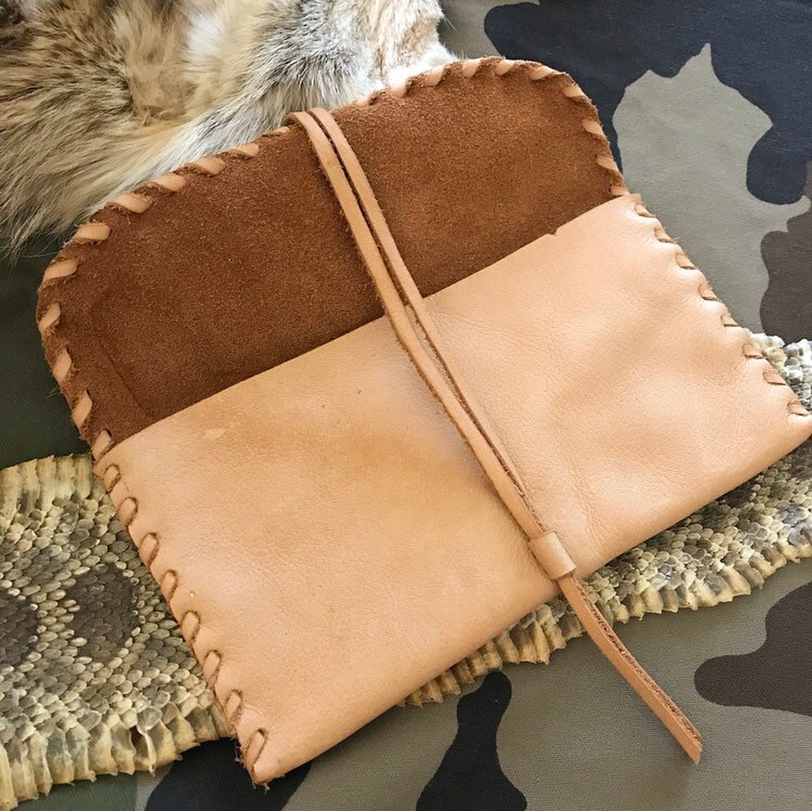 Buckskin Tobacco Pouch - Etsy