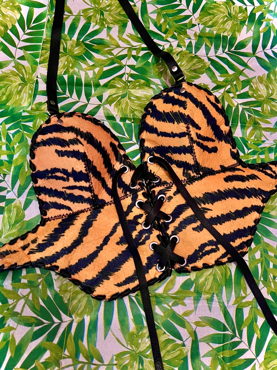 Tiger Corset Halter - Etsy