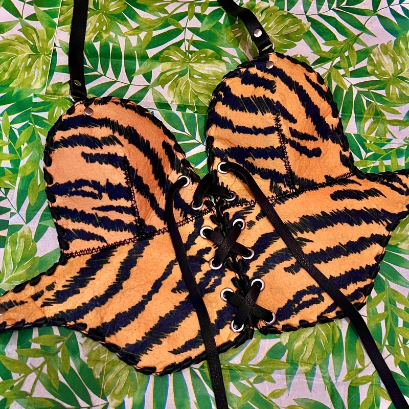 Tiger Print Lingerie - Etsy