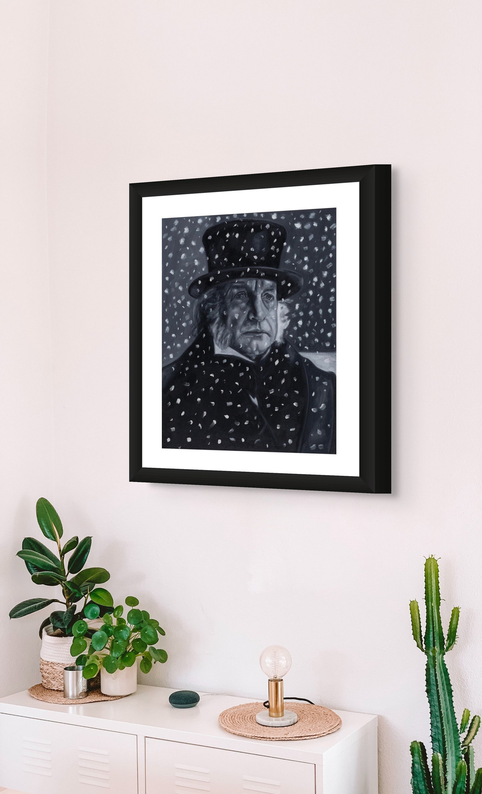 Classic A Christmas Carol Scrooge Art Print Painting - Holiday Home ...