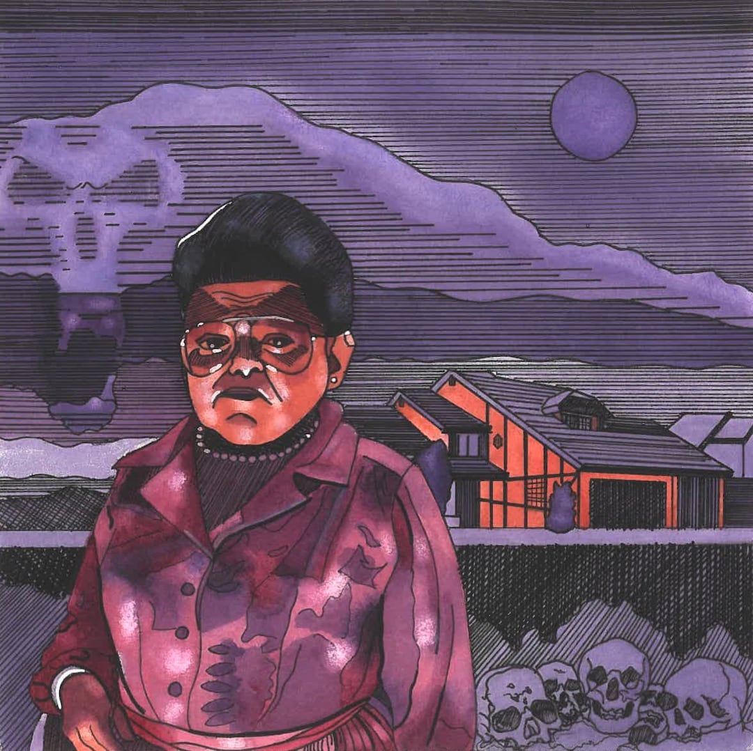 Poltergeist Tangina Barrons Zelda Rubenstein Original Horror Watercolor ...