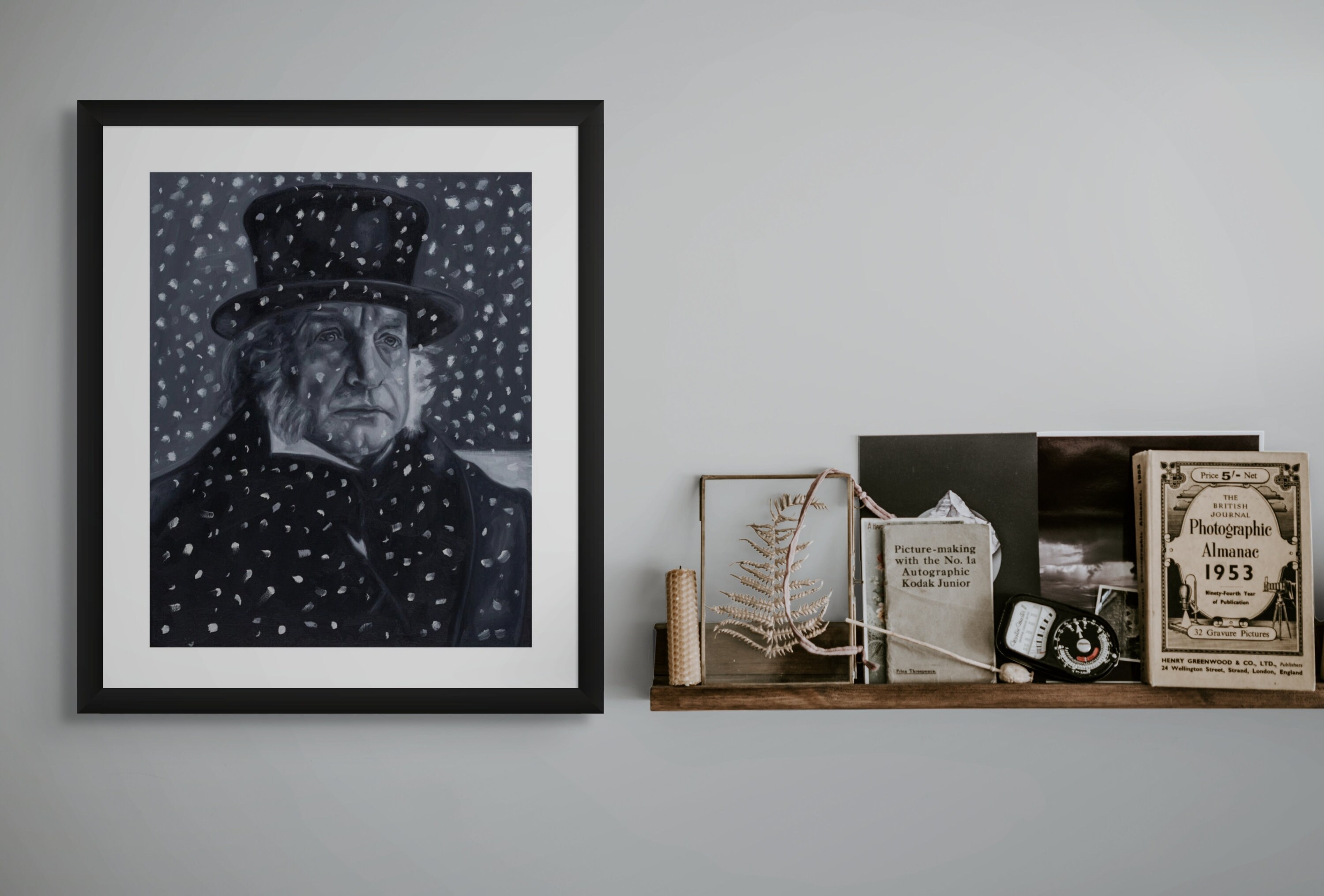 Classic A Christmas Carol Scrooge Art Print Painting - Holiday Home ...
