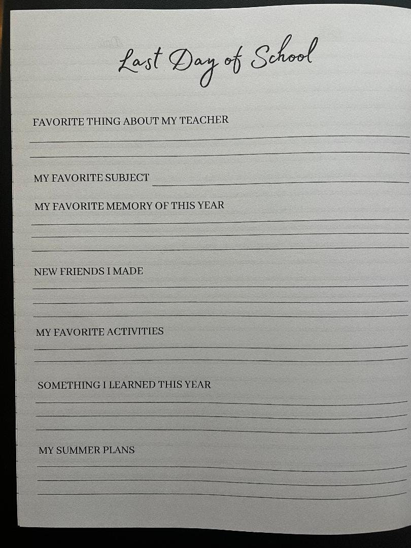 Sixth Grade Journal - Etsy