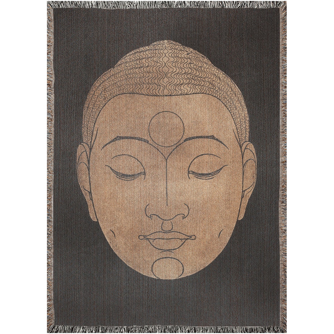 Buddha Woven Blankets Buddhist Zen Woven Blanket Home Decor Bedroom and ...