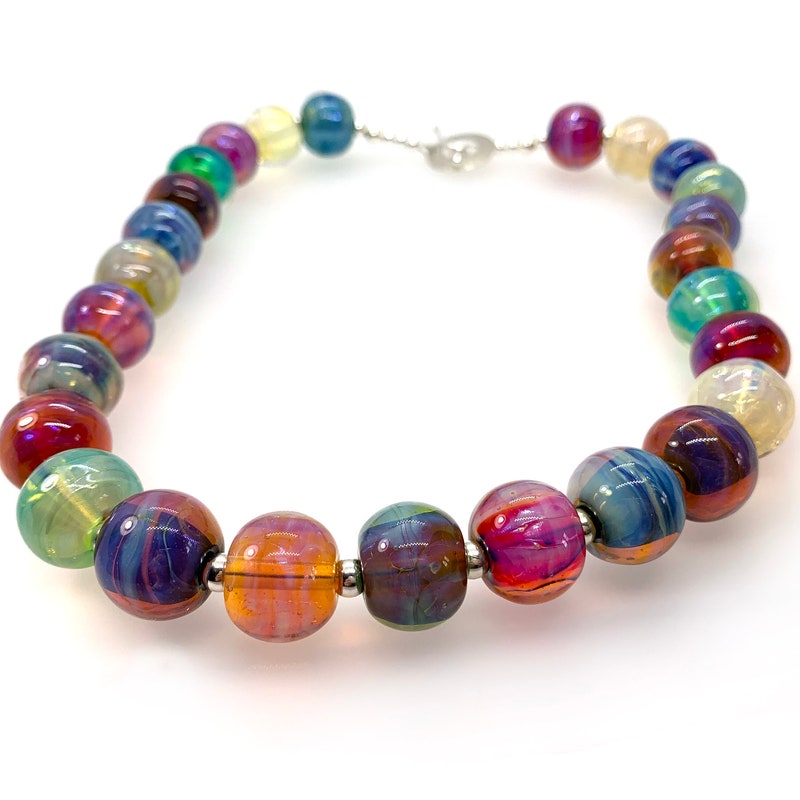 Lampwork Bead Necklace - Etsy