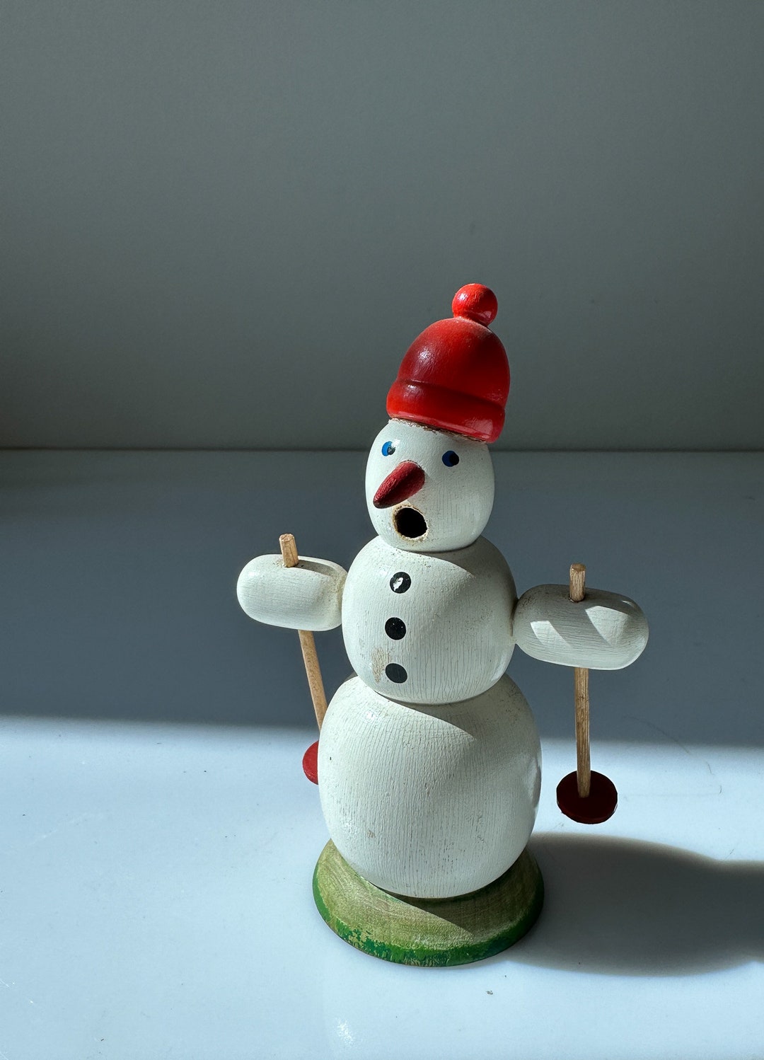 Smoking Man Snowman Smoker Wooden Figure Figure Erzgebirge 16 - Etsy