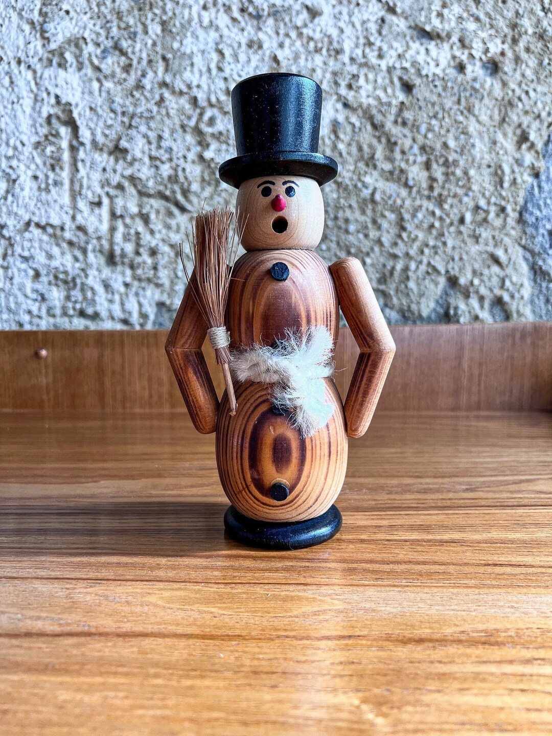 Smoker Smoker Wooden Figure Erzgebirge Snowman GDR 80s - Etsy