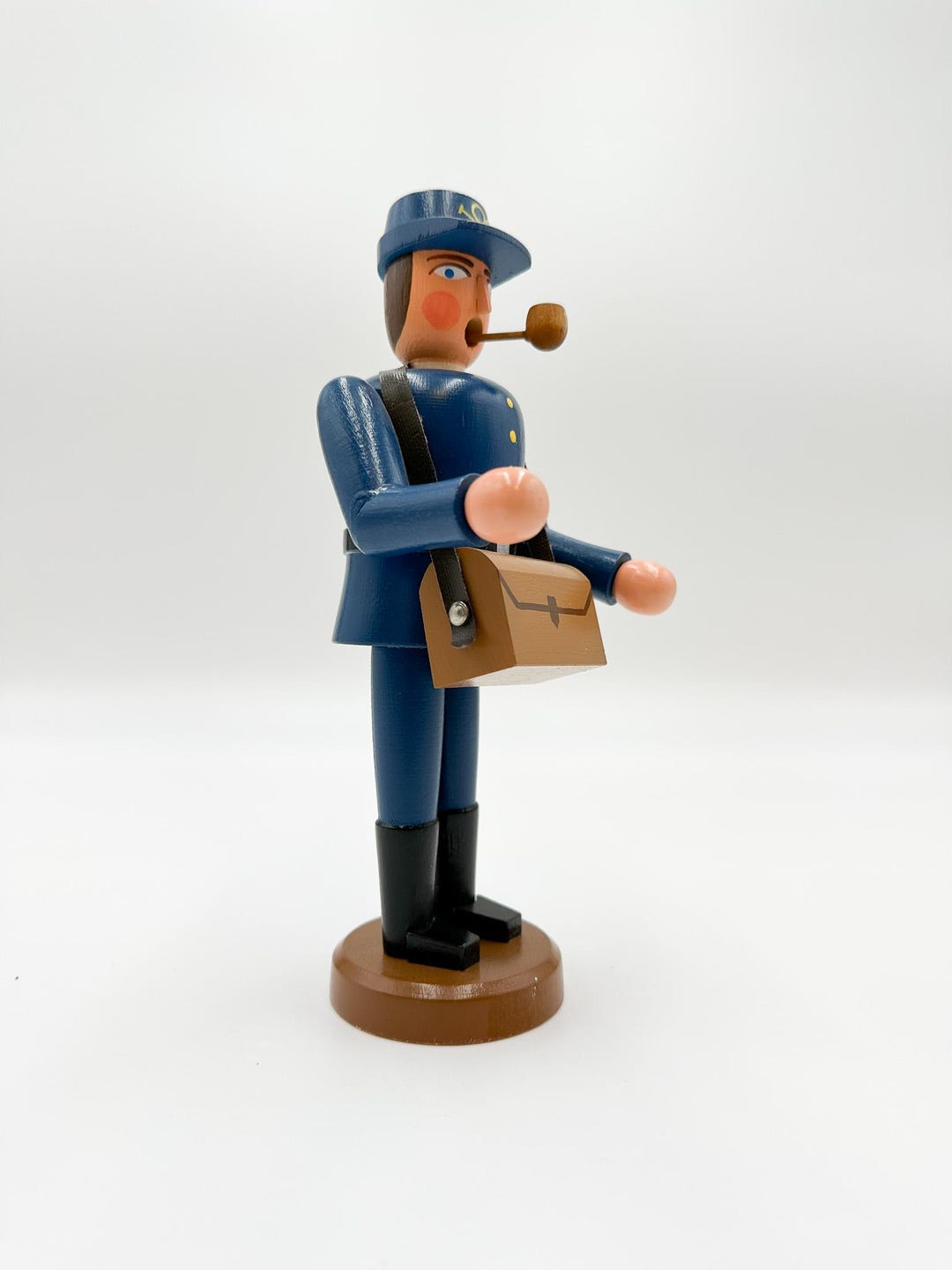 Smoking Man Postman Smoker Wooden Figure Erzgebirge 02 - Etsy