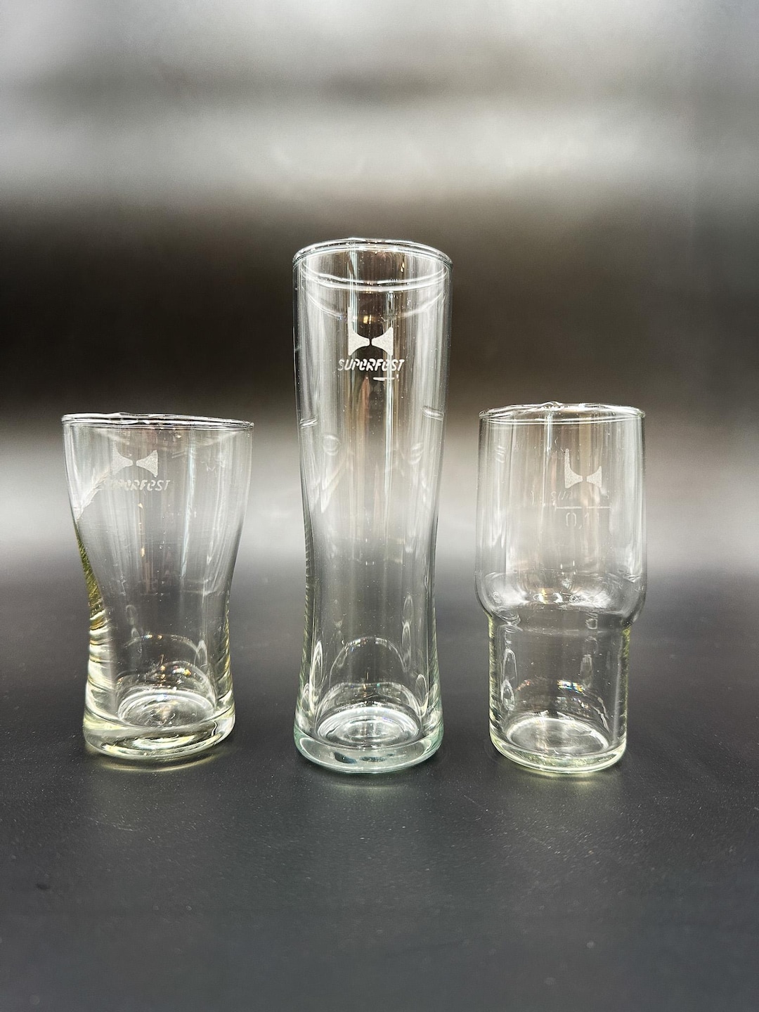 3 X Superfest Glasses Glass GDR Bauhaus - Etsy