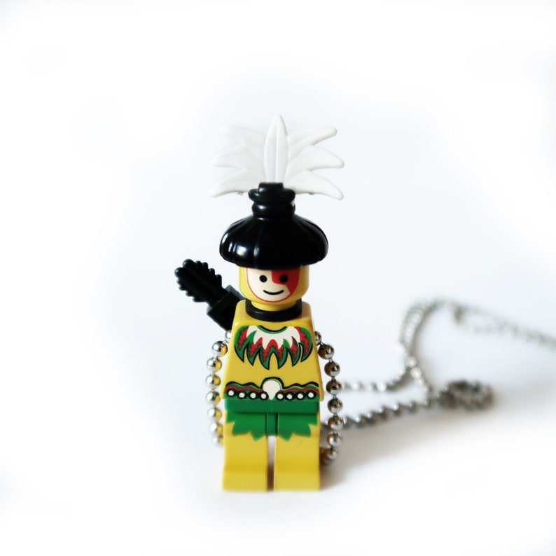 Jungle Warrior Lego-minifigures Pendant Necklace (chrome Plated ...