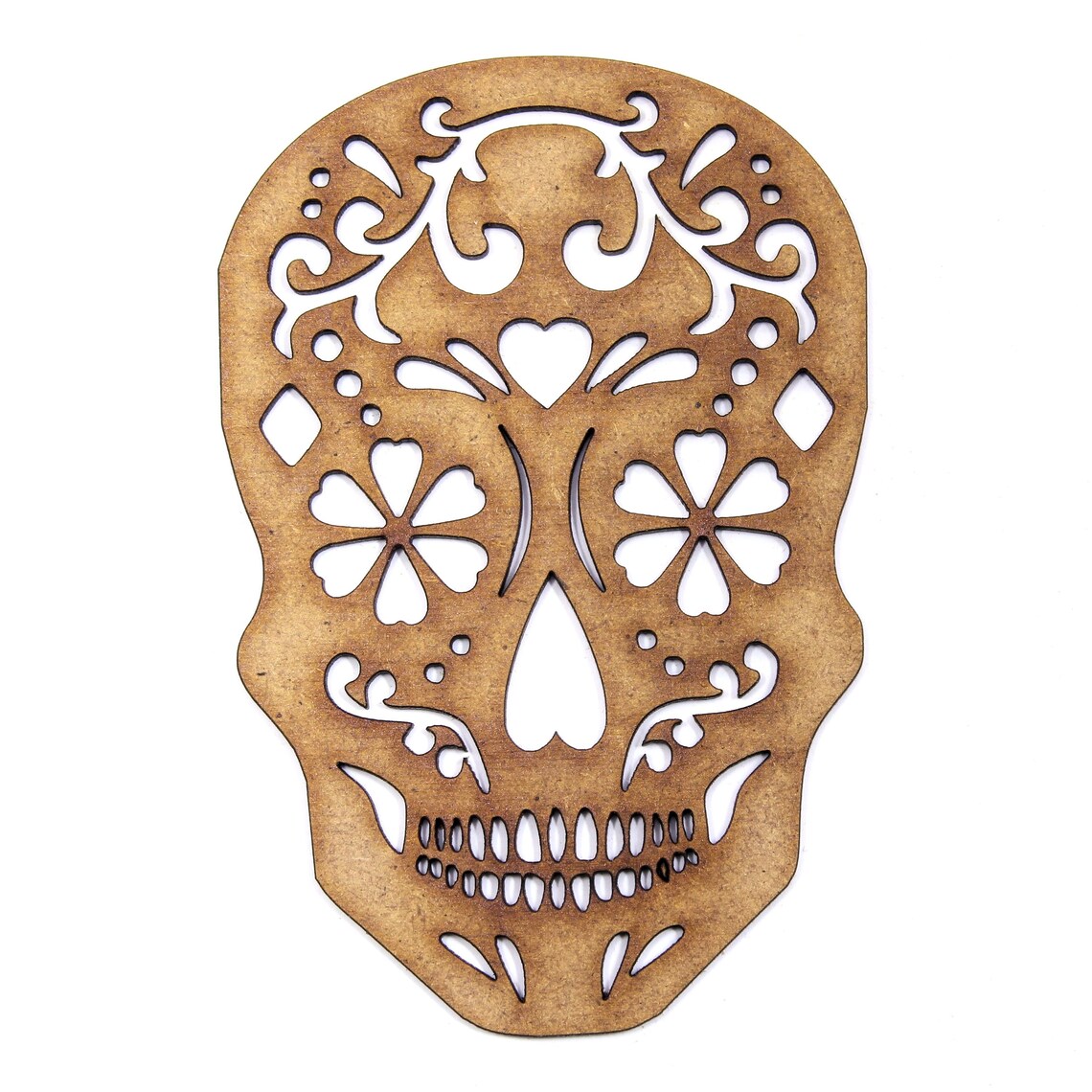 Sugar Skull Laser Cut Digital File. 3 Sizes. Vector Laser Template Cut ...