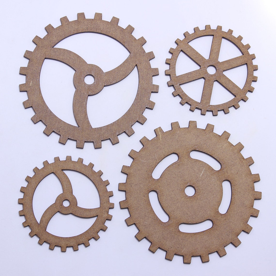 Mixed MDF Cog Shape Bundle. Pack of 20. Steampunk Mixed Media - Etsy