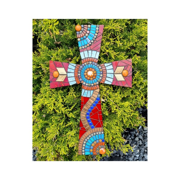 Mosaic Cross - Etsy