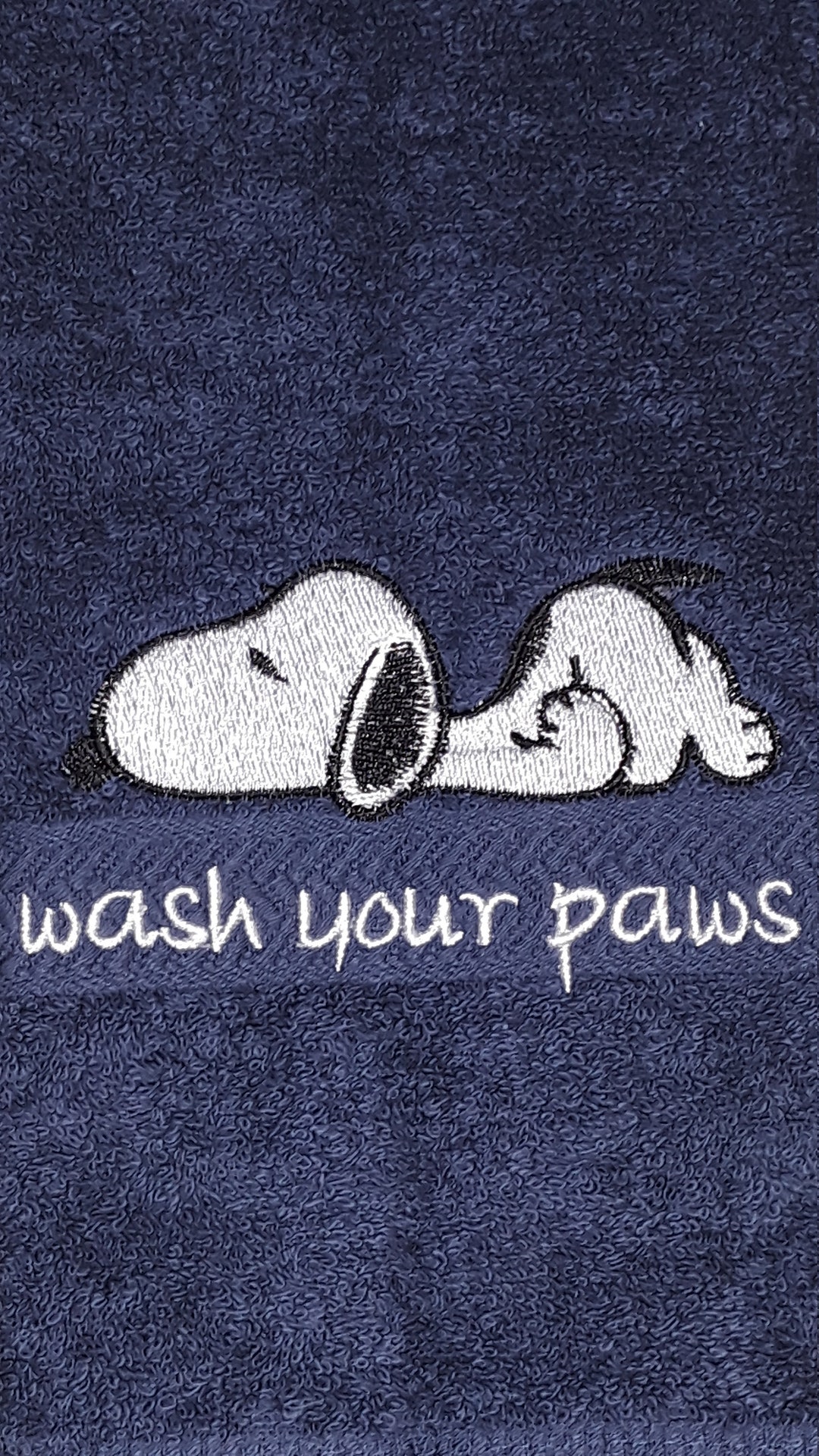 Wash Your Paws Snoopy Hand Towel Choice of Colors - Etsy.de